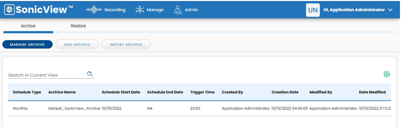 SonicView Old Call Search – Provana