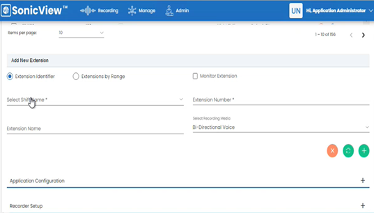 SonicView Adding New Extension – Provana